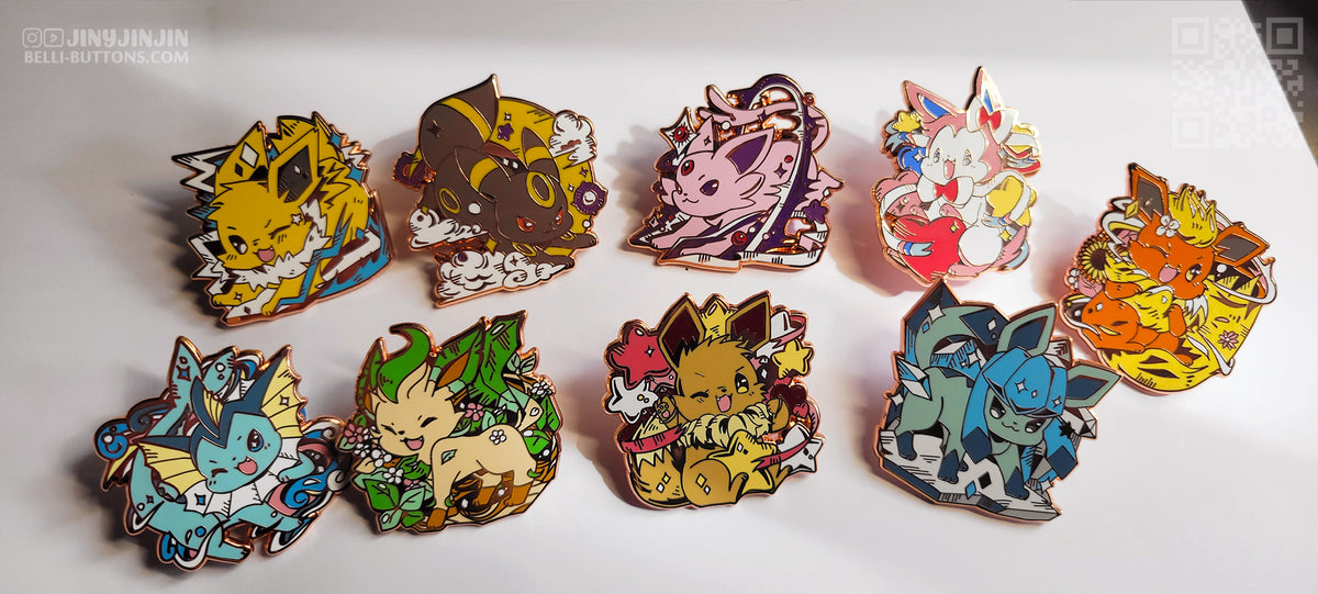 NEW Elemental monster pins – Belli-buttons